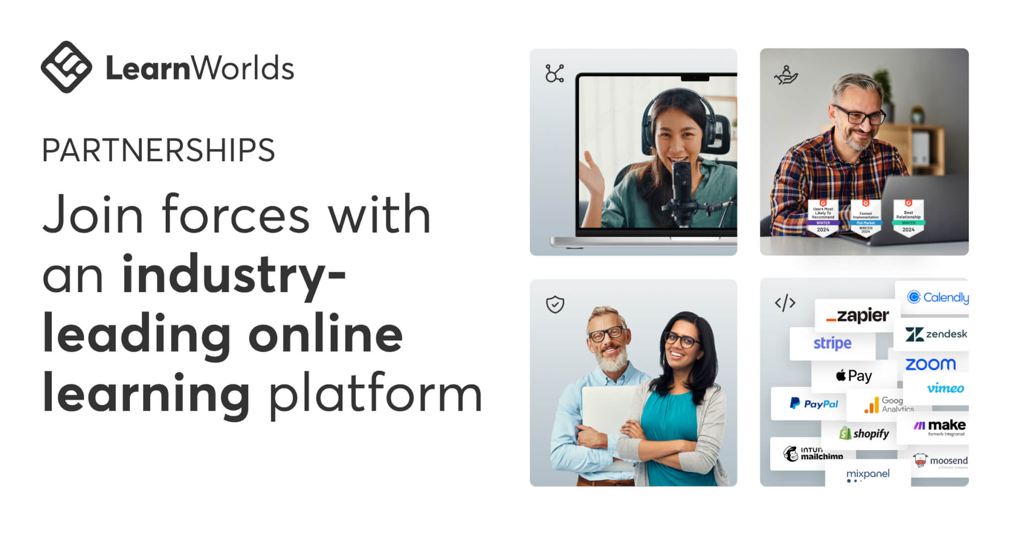 LearnWorlds' Integrated Partners Program