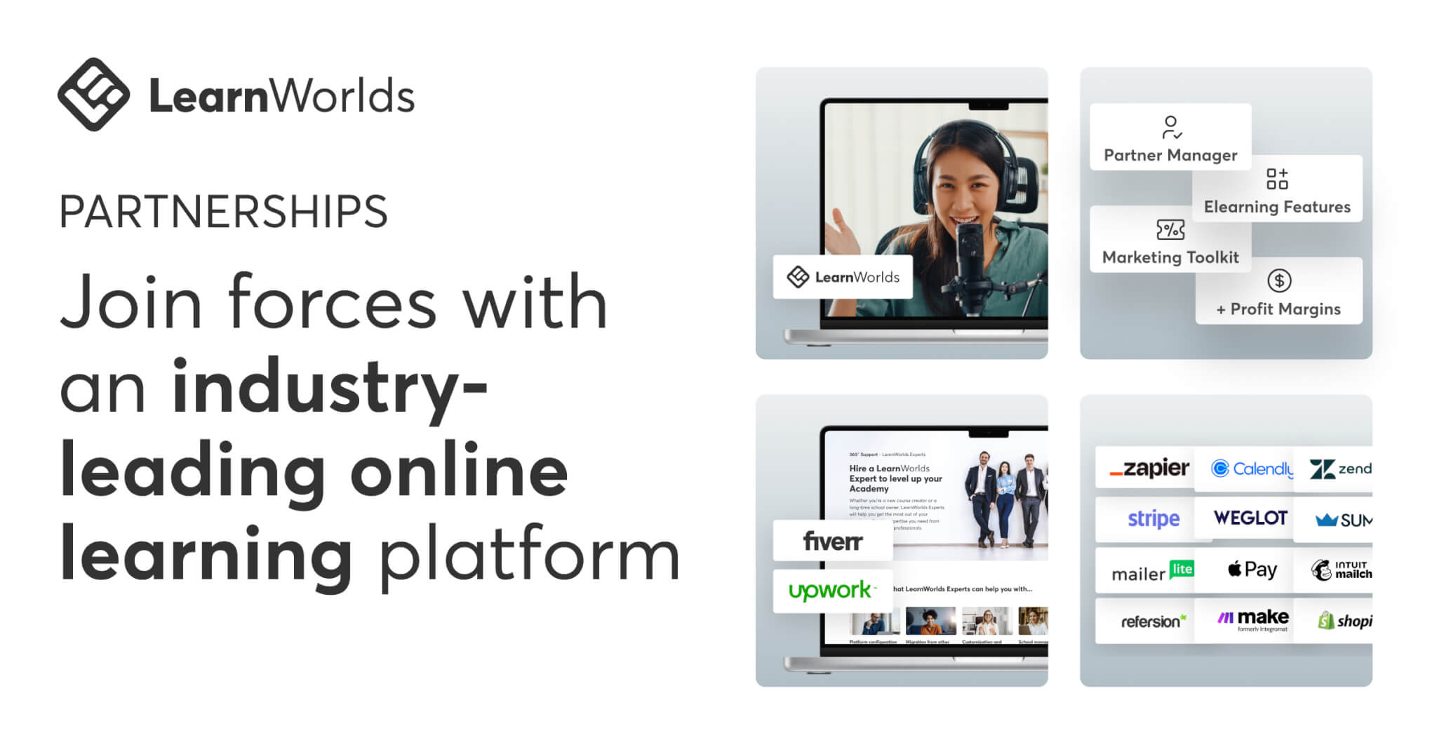 LearnWorlds' Integrated Partners Program