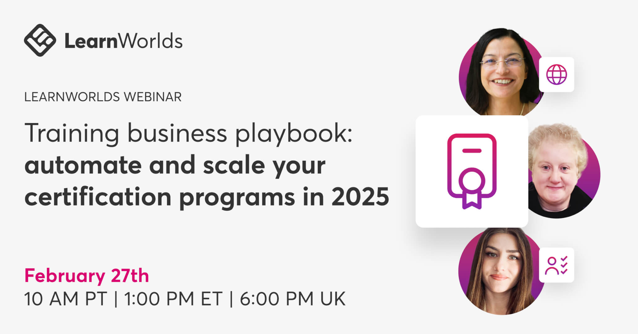 Training business playbook: automate and scale your certification programs in 2025 - Recording ...