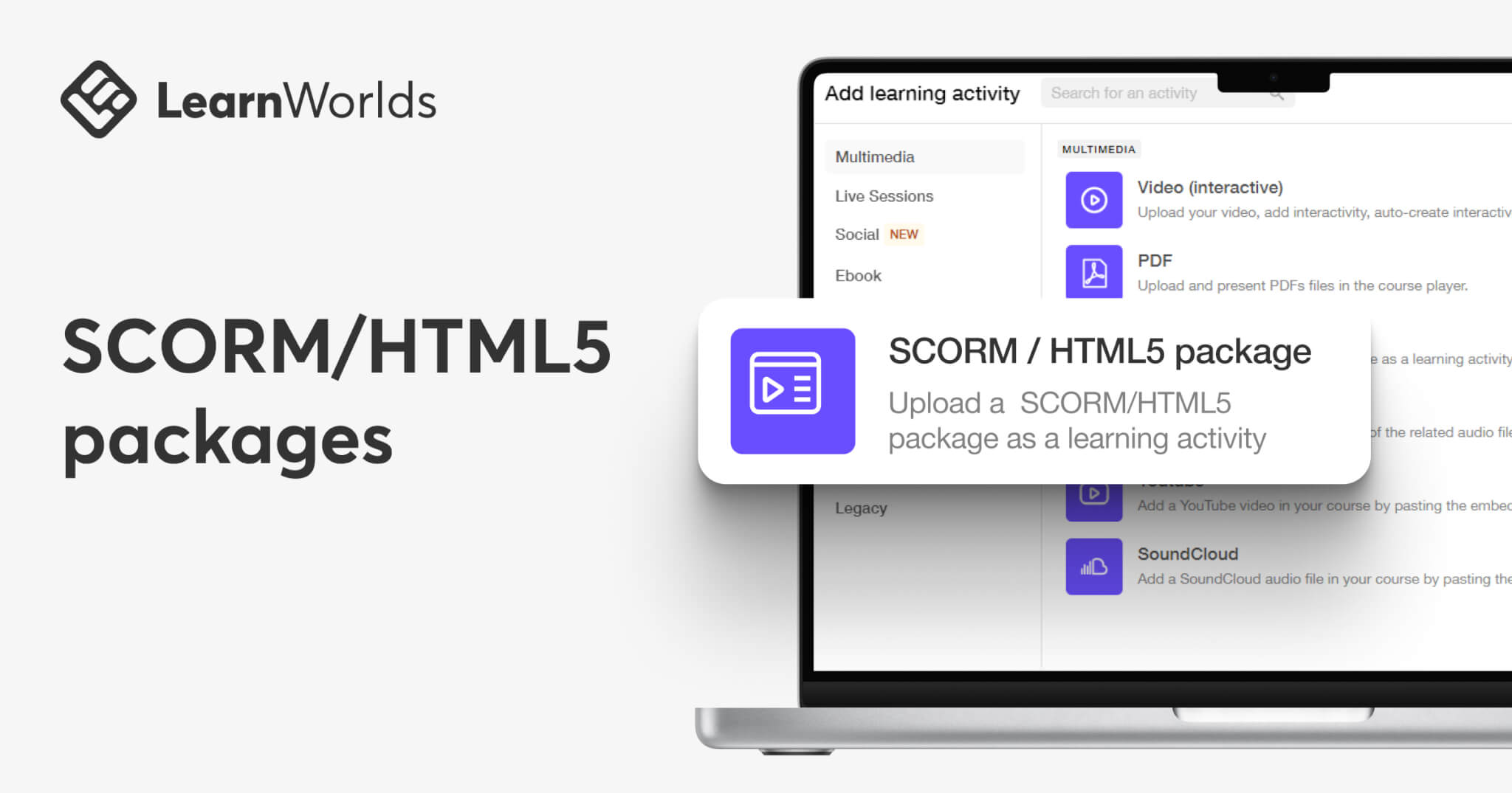 SCORM-Compliant LMS and Course Platform - LearnWorlds