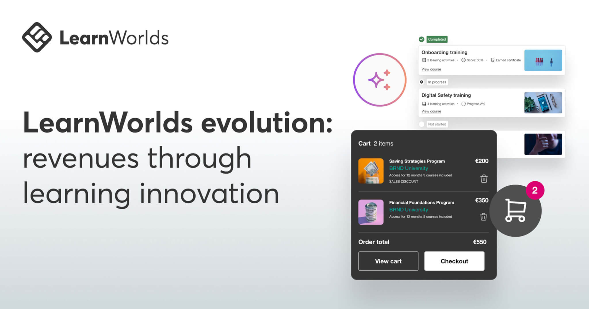 LearnWorlds Evolution: Cart, Learning Programs, AI tools and more - LearnWorlds